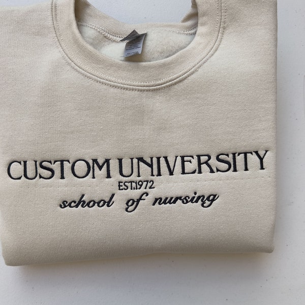 Custom College Sweatshirt - Etsy