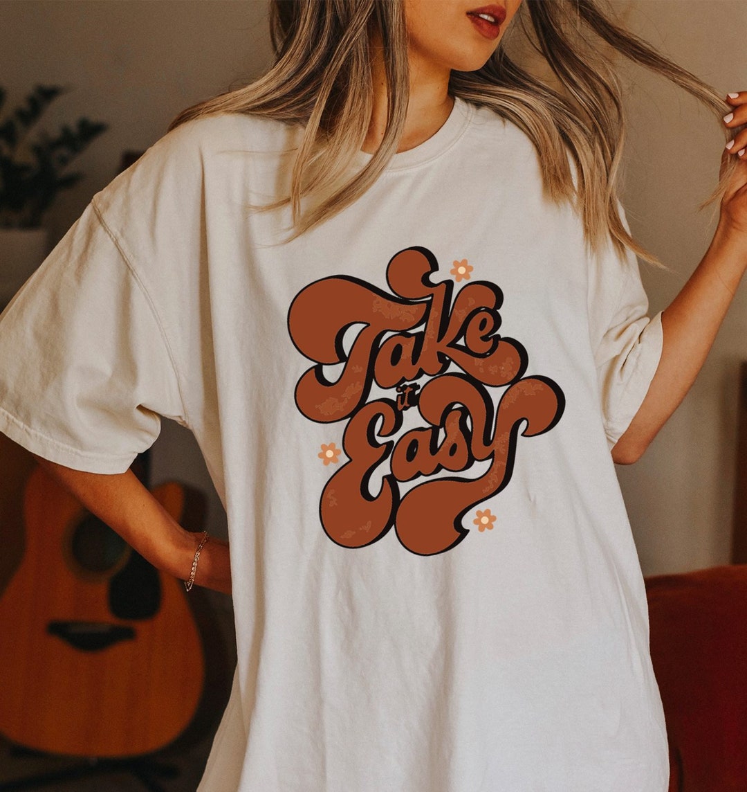 Take It Easy Tee, Take It Easy T-shirt, Hippie Tee Vintage Inspired ...