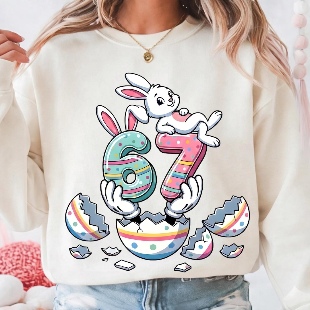 67 Easter Bunny PNG, Cute 67 Rabbit Digital Download, Bunny in Egg ...