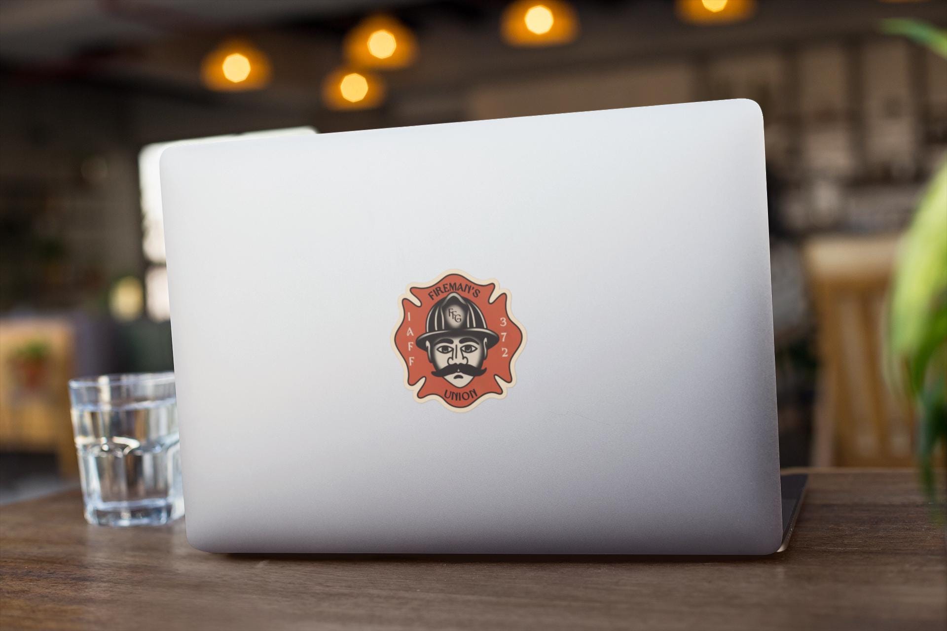 Personalized Vintage IAFF Union Firefighter Sticker - American ...