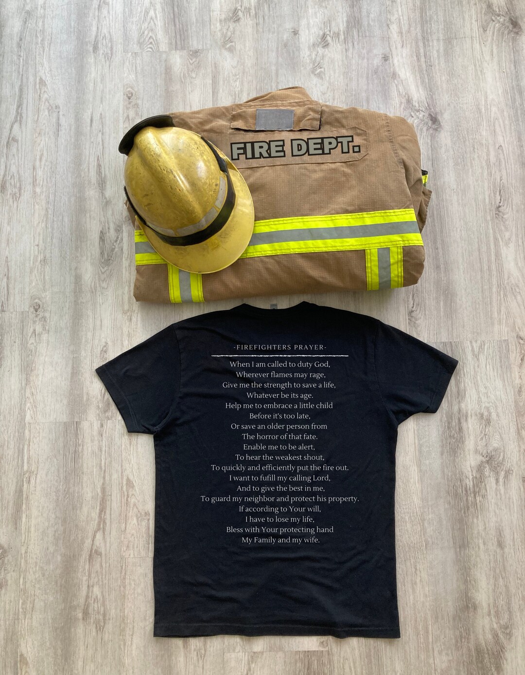 Firefighter's Prayer T-shirt: IAFF Fire Department Gift - Etsy