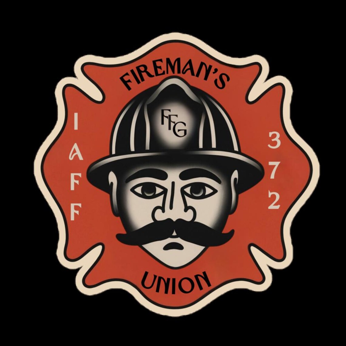Personalized Vintage IAFF Union Firefighter Sticker - American ...