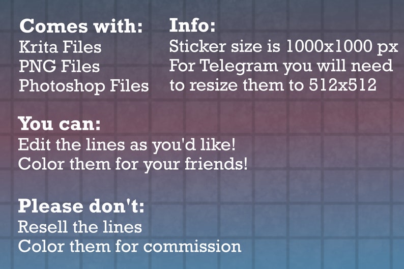 Ghost's Furry Canine Sticker Pack Telegram or Discord Line Art and Coloring for Krita and ...