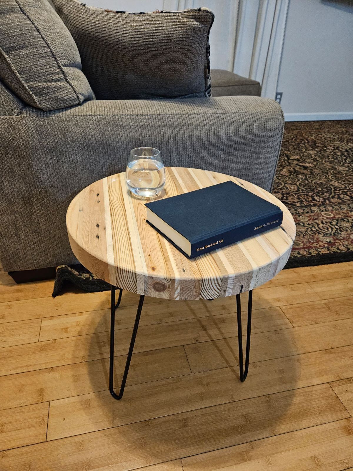 Modern Butcher Block End Table - Etsy