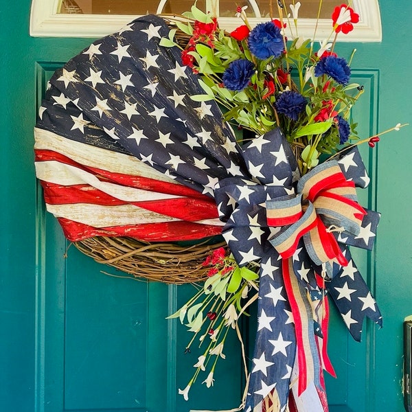 Veterans Day Wreath - Etsy