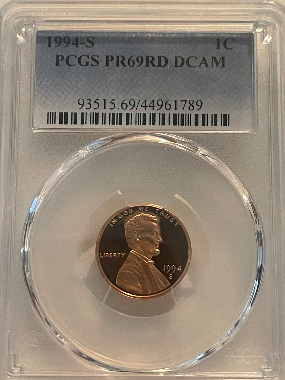 1994 S Lincoln Penny PR69 DCAM - Etsy