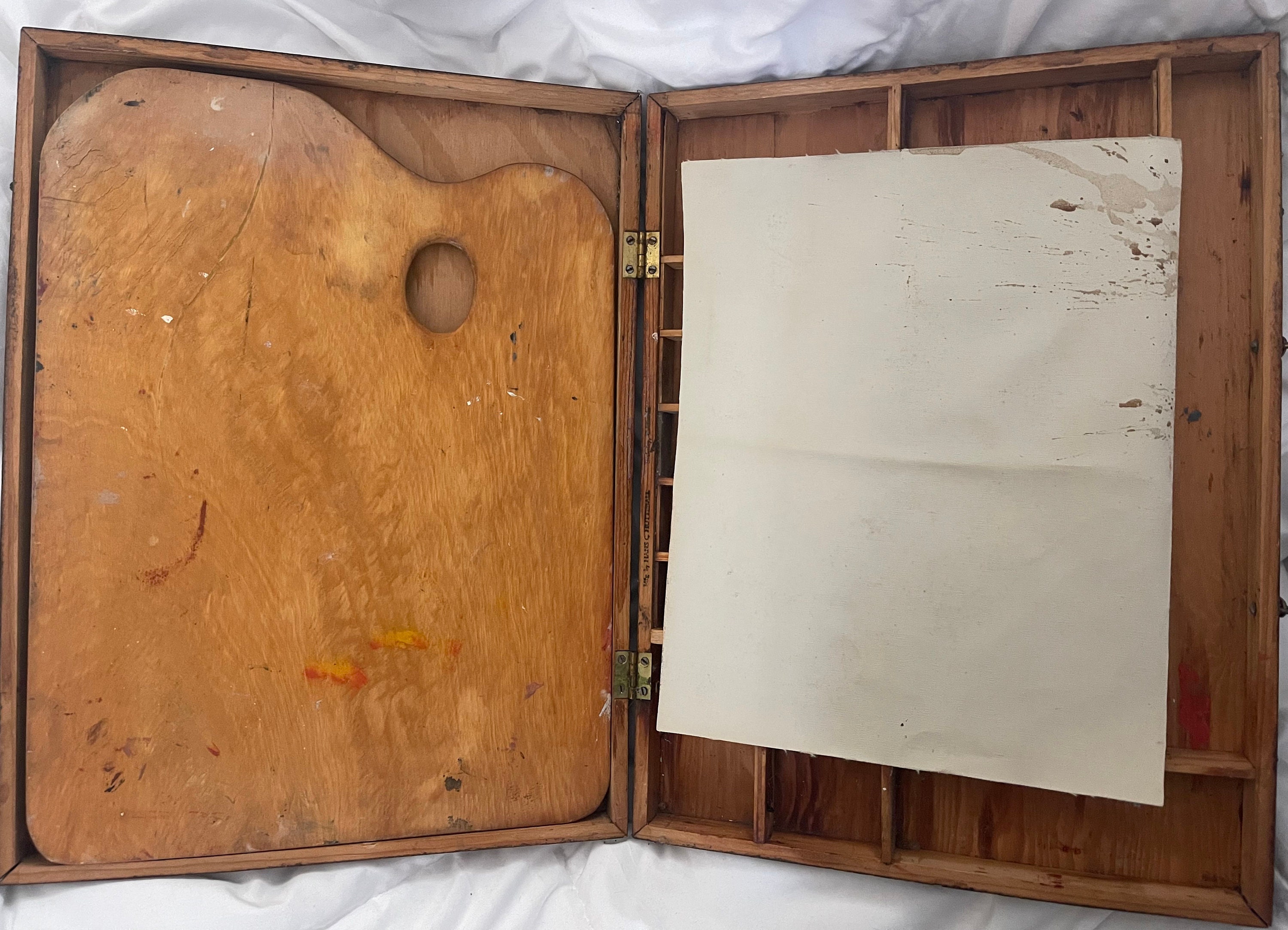 Beautiful Antique Artist Paint Box With Painters Pallete Mfg - Etsy