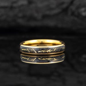 4mm Cosmic Galaxy Ring, Tungsten Wedding Ring Woman, Space Galaxy ...