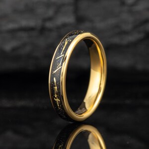 4mm Cosmic Galaxy Ring, Tungsten Wedding Ring Woman, Space Galaxy ...