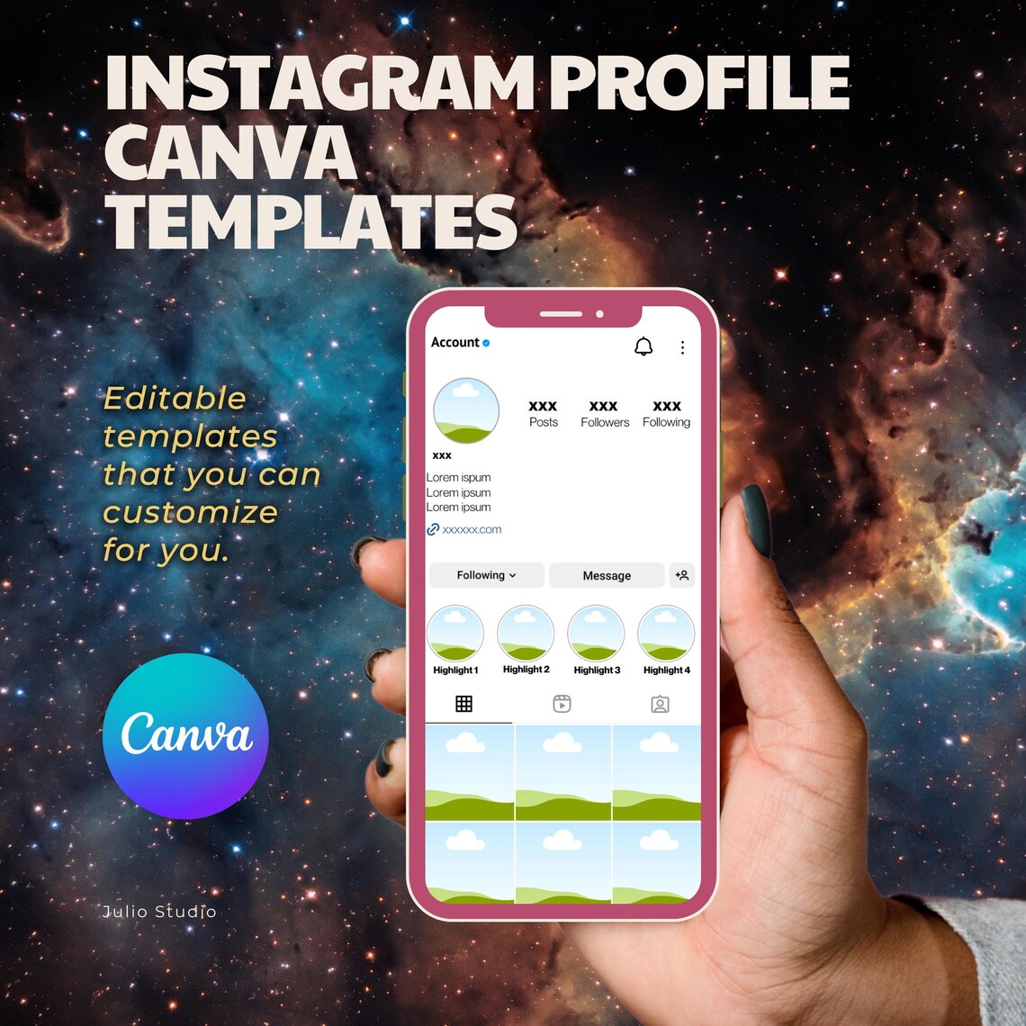 Instagram Profile Mockup | Instagram Layout Grid | Instagram Profile ...