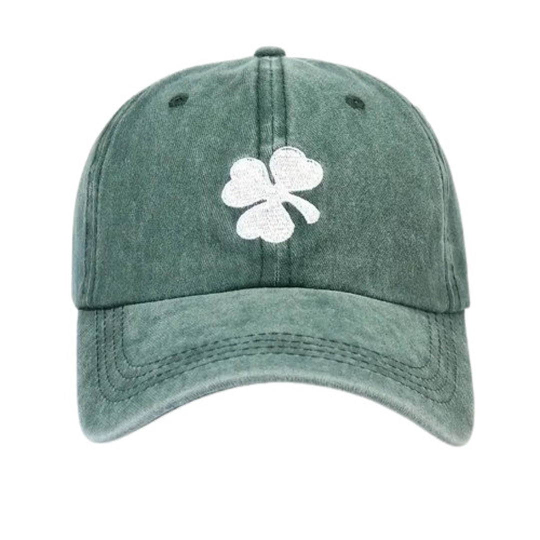 St. Patrick's Day Green Clover Baseball Hat Cap Lucky Shamrock Irish - Etsy
