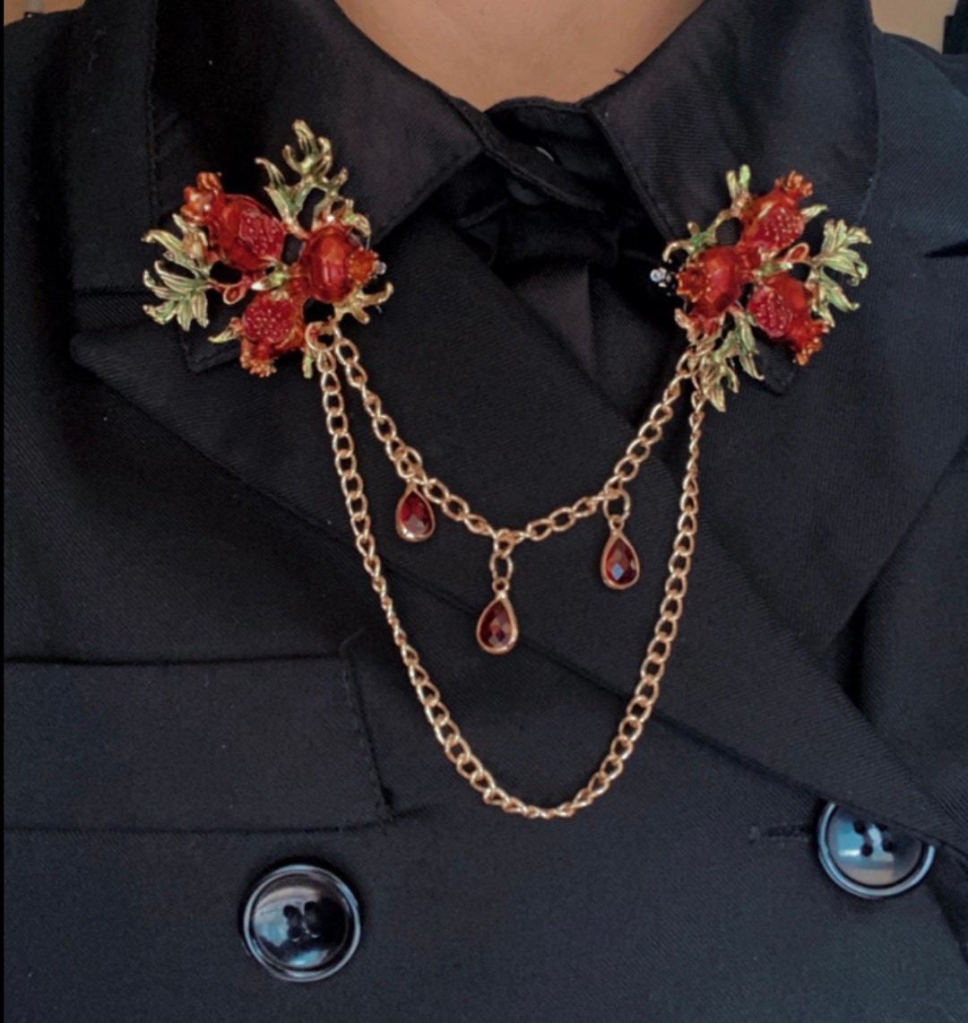 Hades & Persephone Greek Mythology Collection Chain Collar Pin Lapel ...
