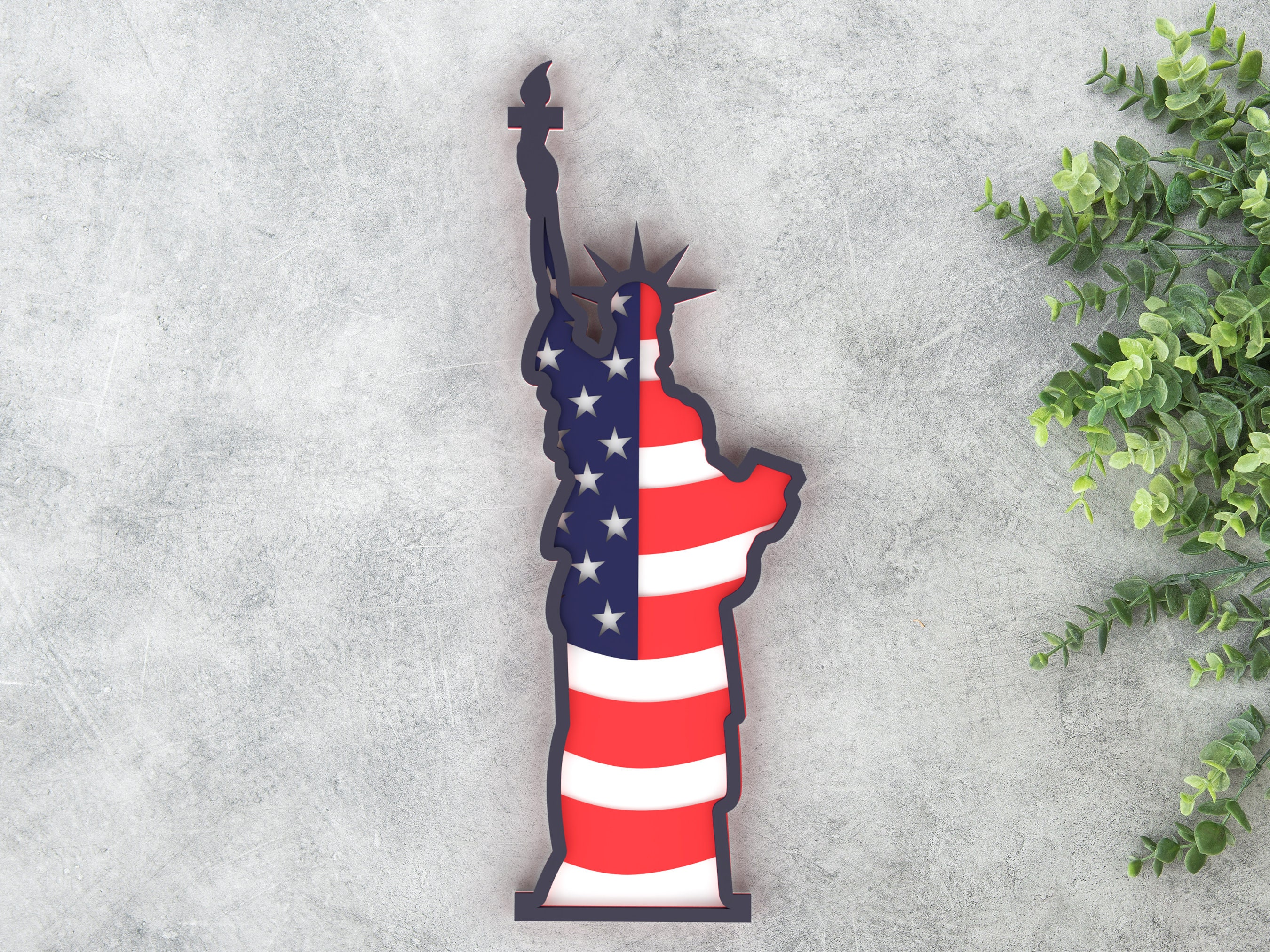 American Flag Bundle Layered SVG Cut File for Laser Cutting and Paper ...