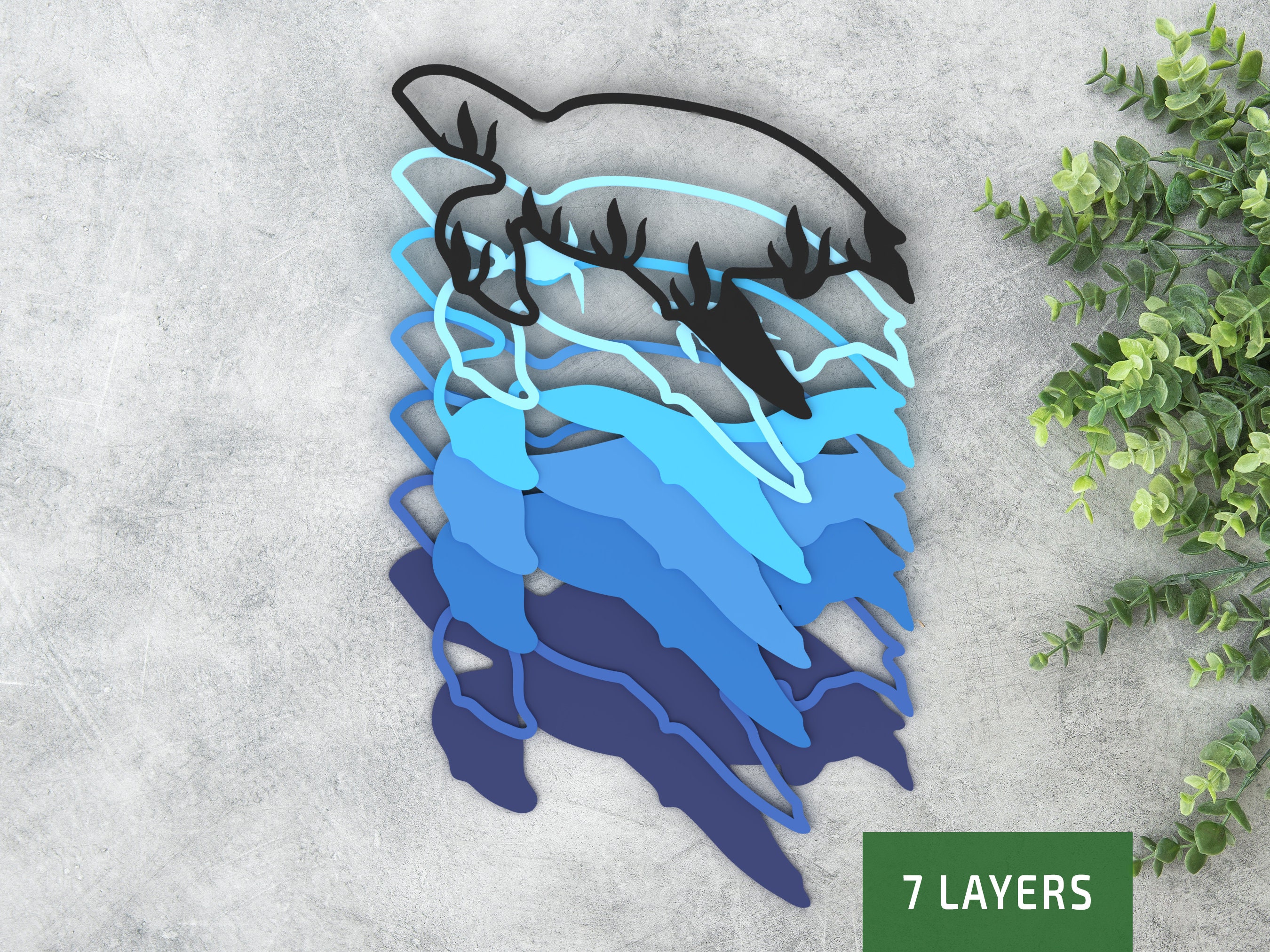 Turtle Layered SVG Cut File for Laser Cutting, Paper Cutting ...