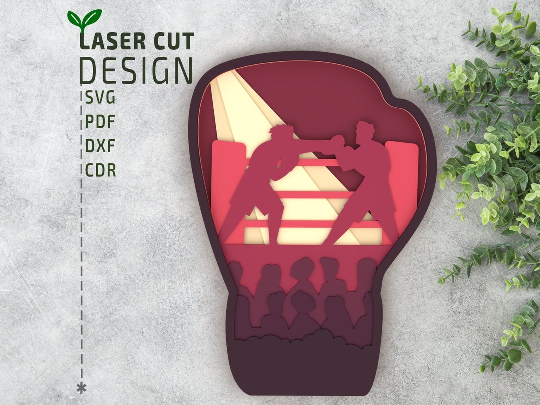 Boxing Gloves Laser Cut Files SVG, Layered SVG, Multilayer Laser Cut ...