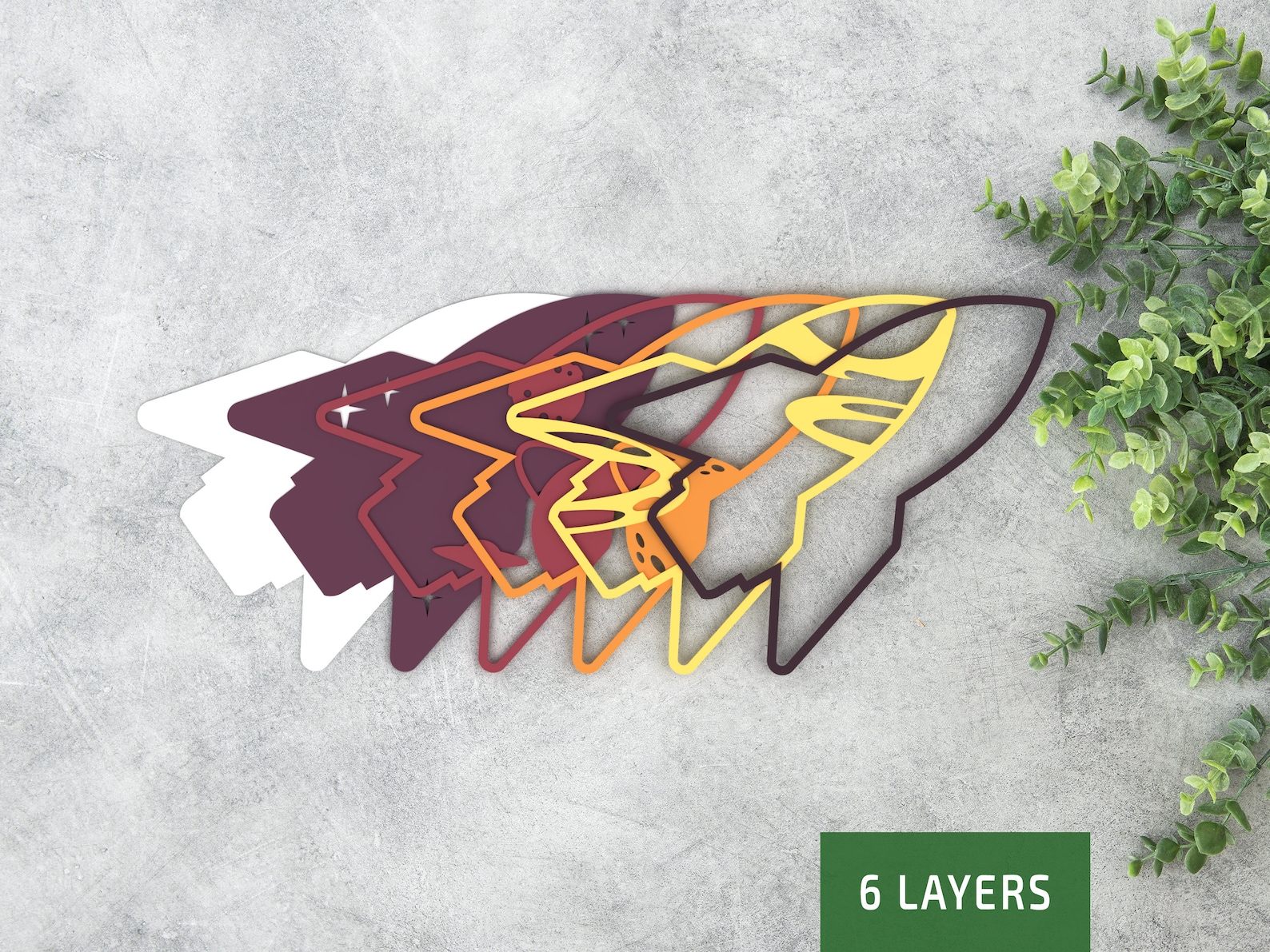 Rocket With Space Laser Cut File SVG, Layered SVG, Multilayer SVG, 3d ...