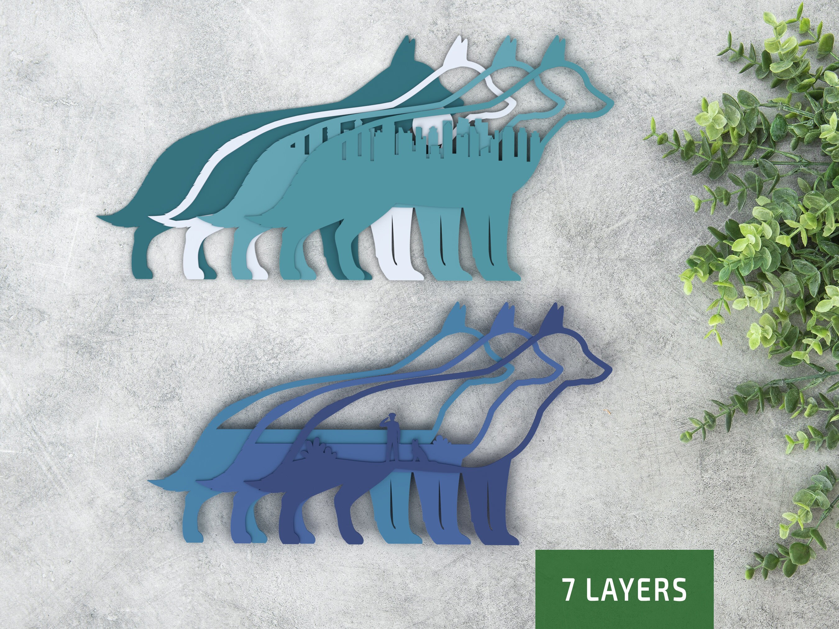 Police Dog Layered SVG Laser Cut File, Multilayer Svg, 3d Svg ...