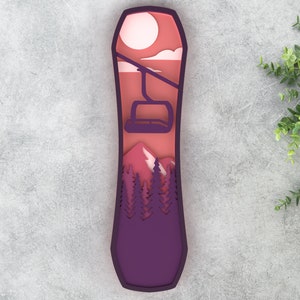 Snowboard Bundle SVG Laser Cut Files, Multilayer Svg, Layered Svg, 3d ...