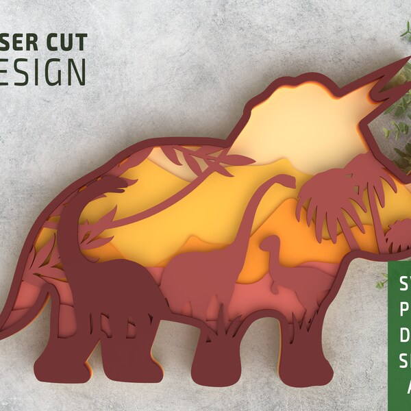 Triceratops Laser Cut File - Etsy
