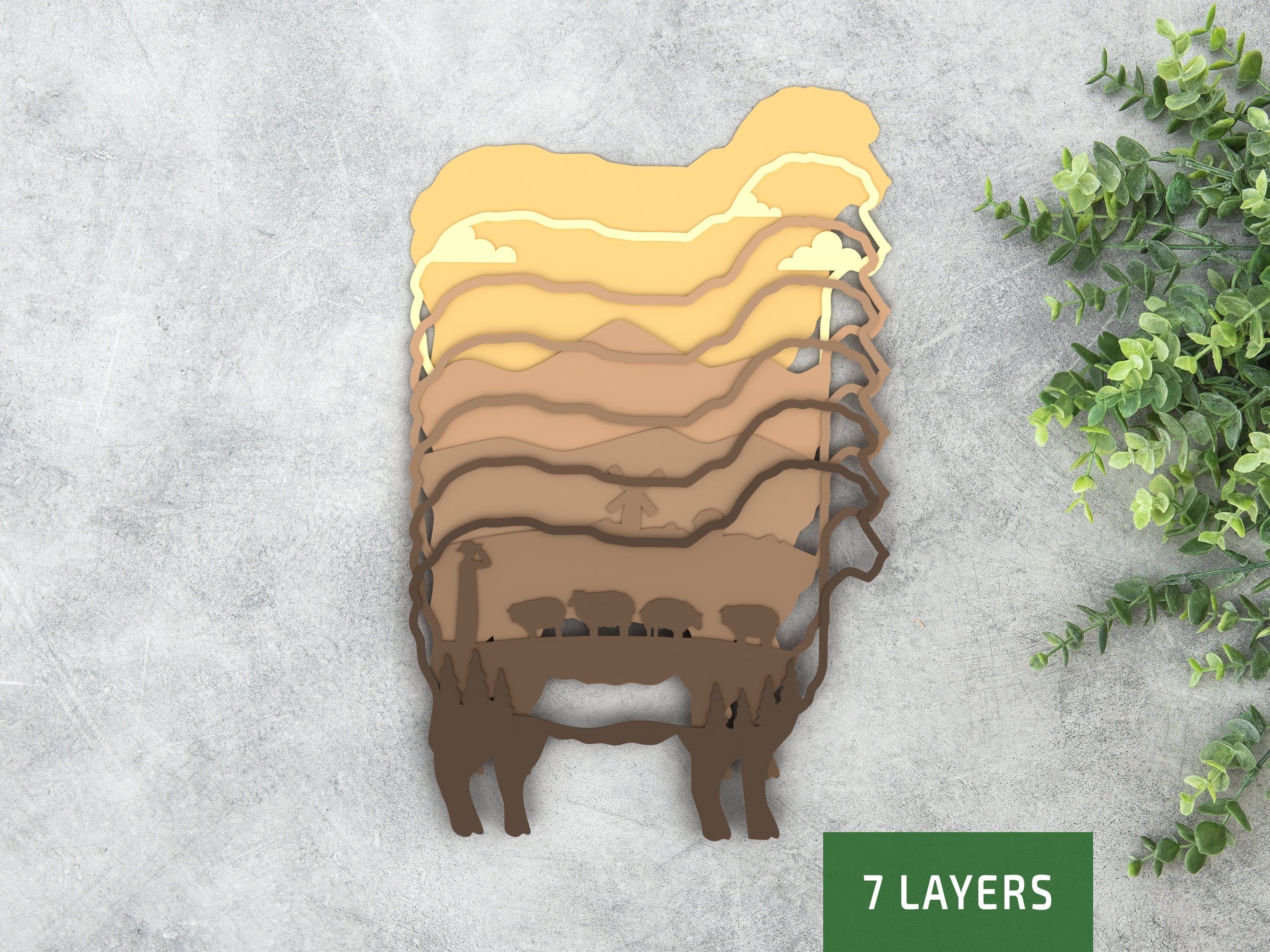 Sheep Farmhouse SVG Laser Cut Files, Layered Svg, Multilayer Svg, 3d ...