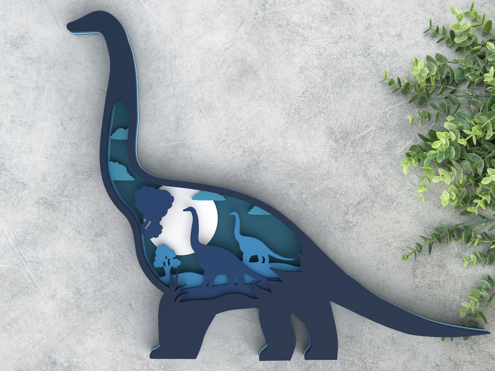 Dinosaurs Bundle Layered SVG Laser Cut File, Glowforge , Multilayer 3d ...