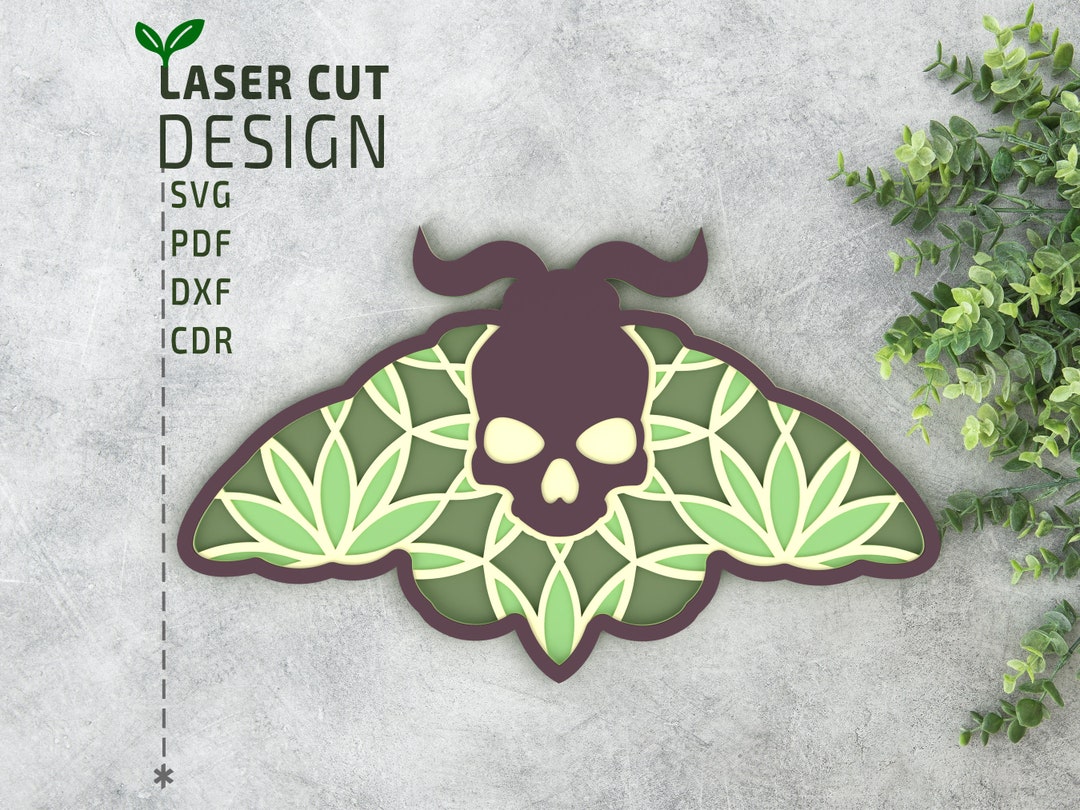 Halloween Death Head Mouth Mandala SVG Laser Cut Files, Layered Svg ...