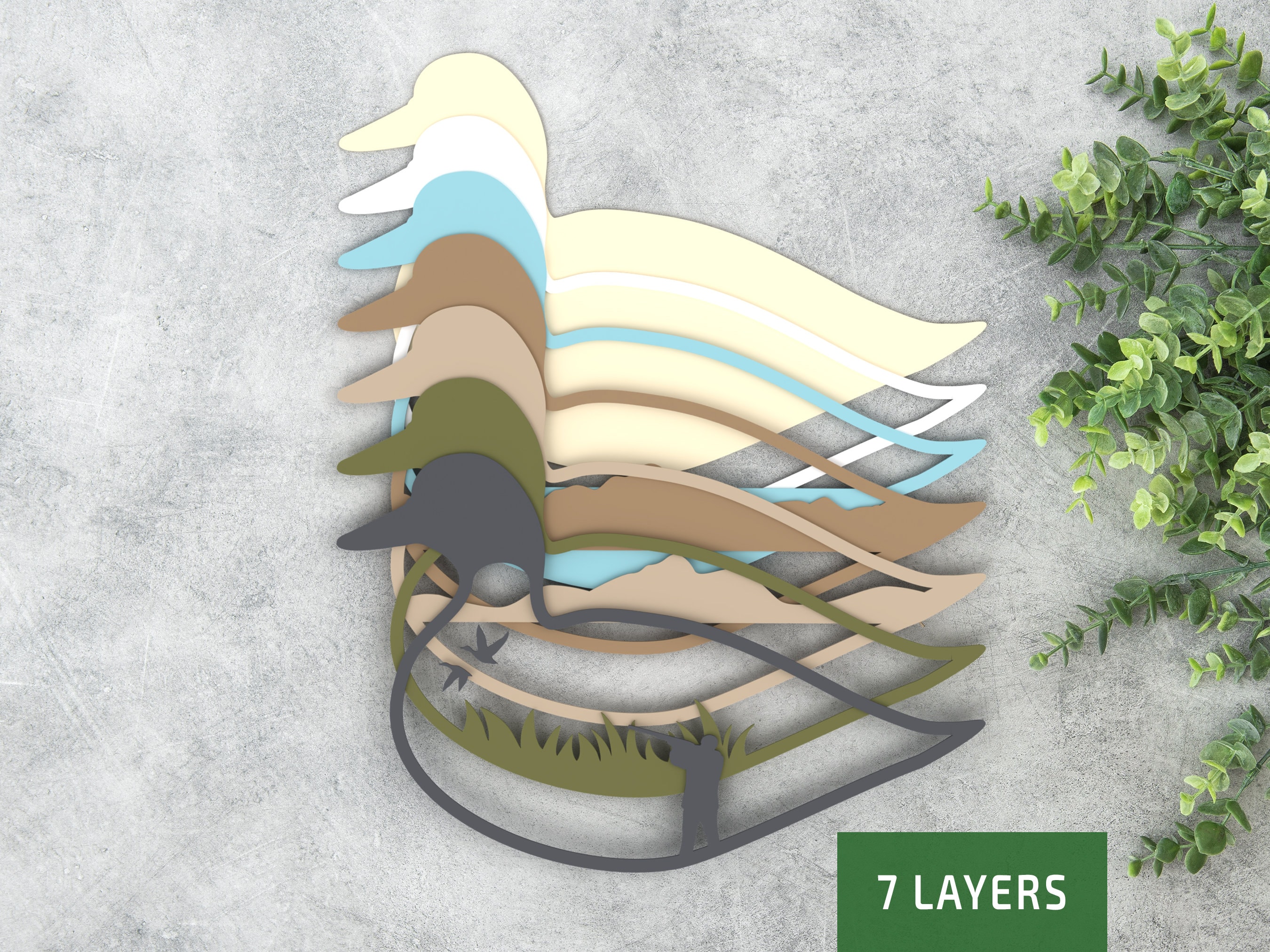 Duck Hunting, Duck Hunter Laser Cut Files SVG, Layered SVG, Multilayer ...