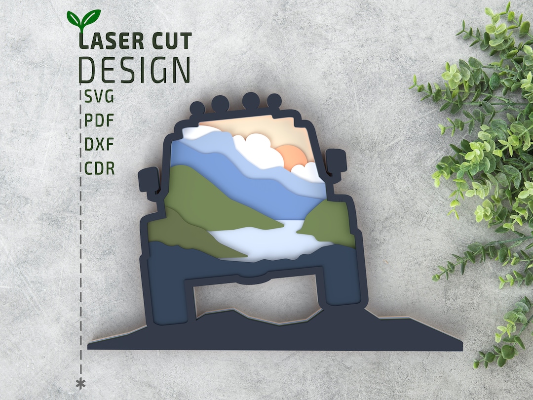 Offroad Vehicle Layered SVG, Laser Cut Files, Multilayer 3d, Cricut ...