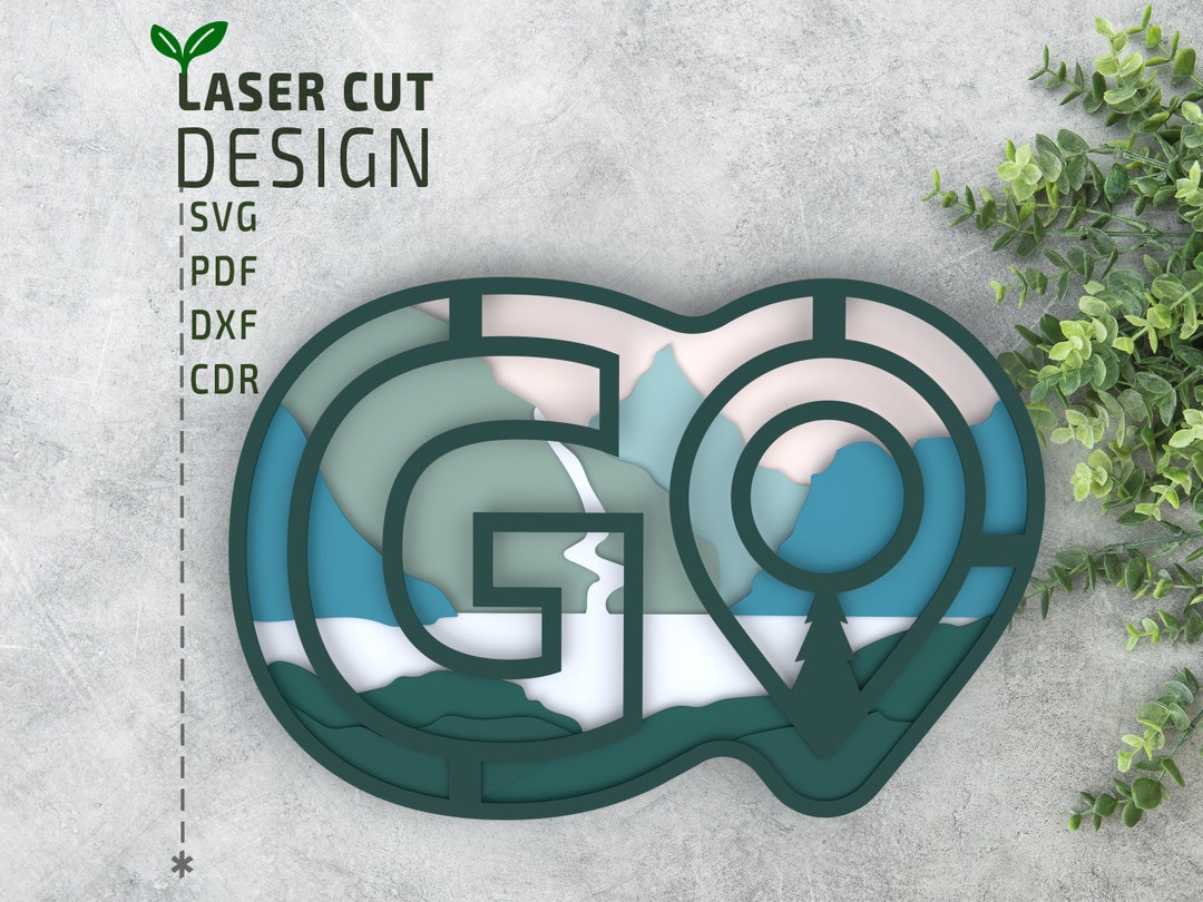 Nature Sign Layered SVG, Laser Cut Files, 3d Svg, Multilayer Svg ...