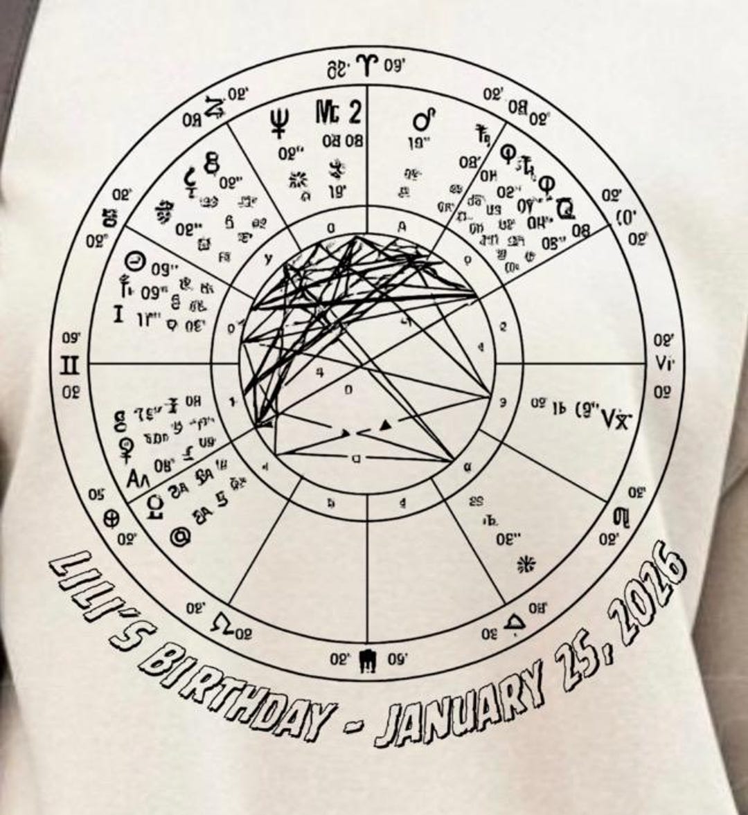 Custom Birth Chart Apparel: Personalized Astrology Gift - Etsy