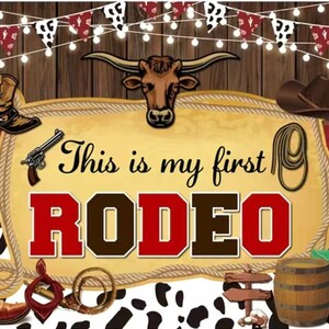 My First Rodeo Birthday, First Birthday, 1st Birthday, Party Theme ...