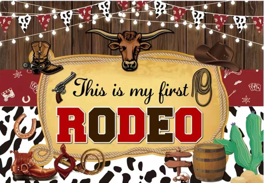 My First Rodeo Birthday, First Birthday, 1st Birthday, Party Theme ...