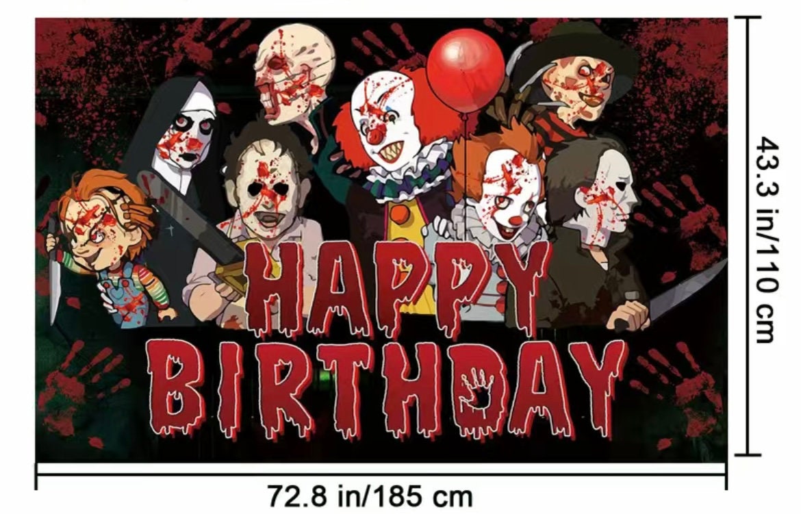 Have a Killer Birthday Birthday, Horror Movies, Party, Party Supplies ...