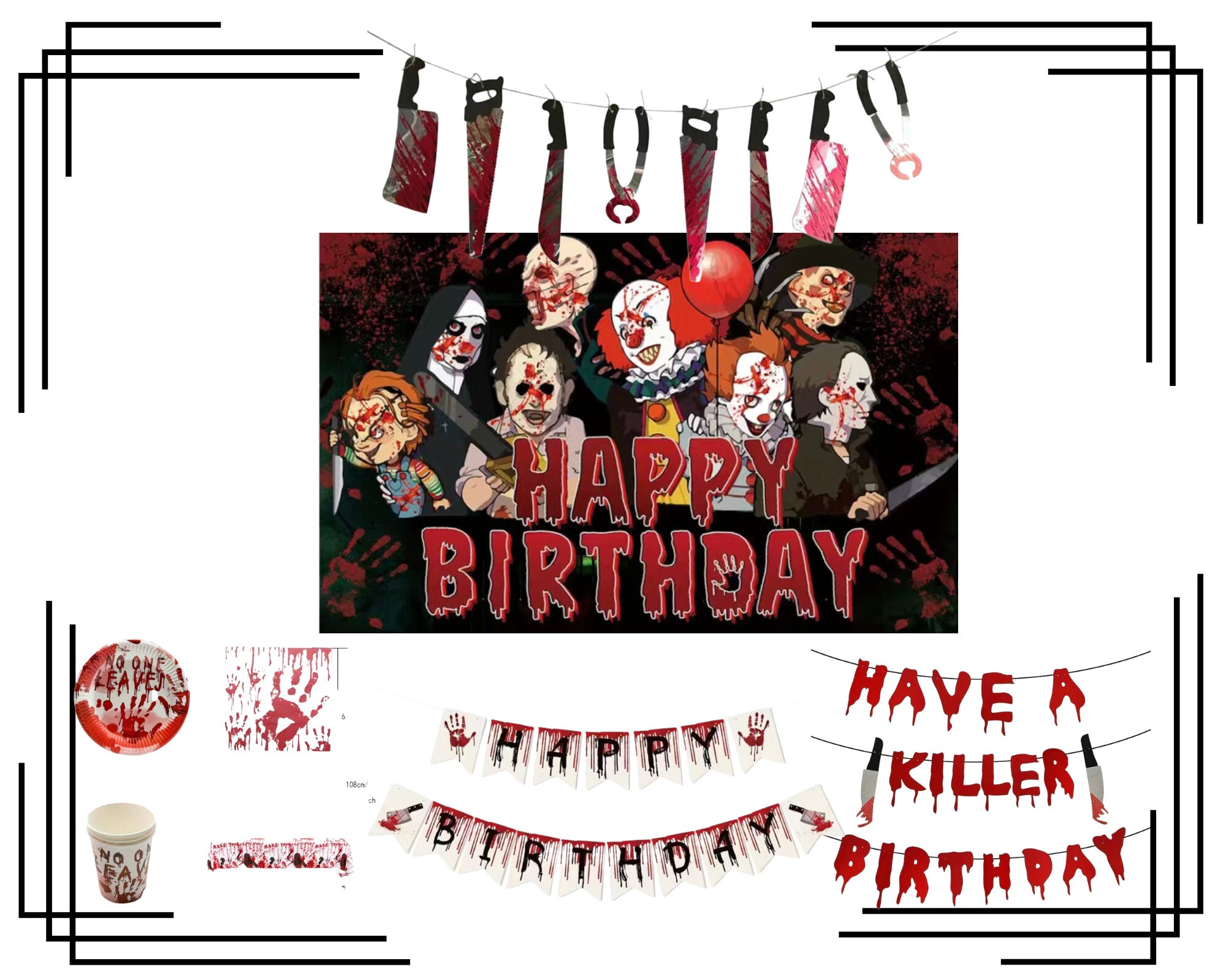 Have a Killer Birthday Birthday, Horror Movies, Party, Party Supplies ...