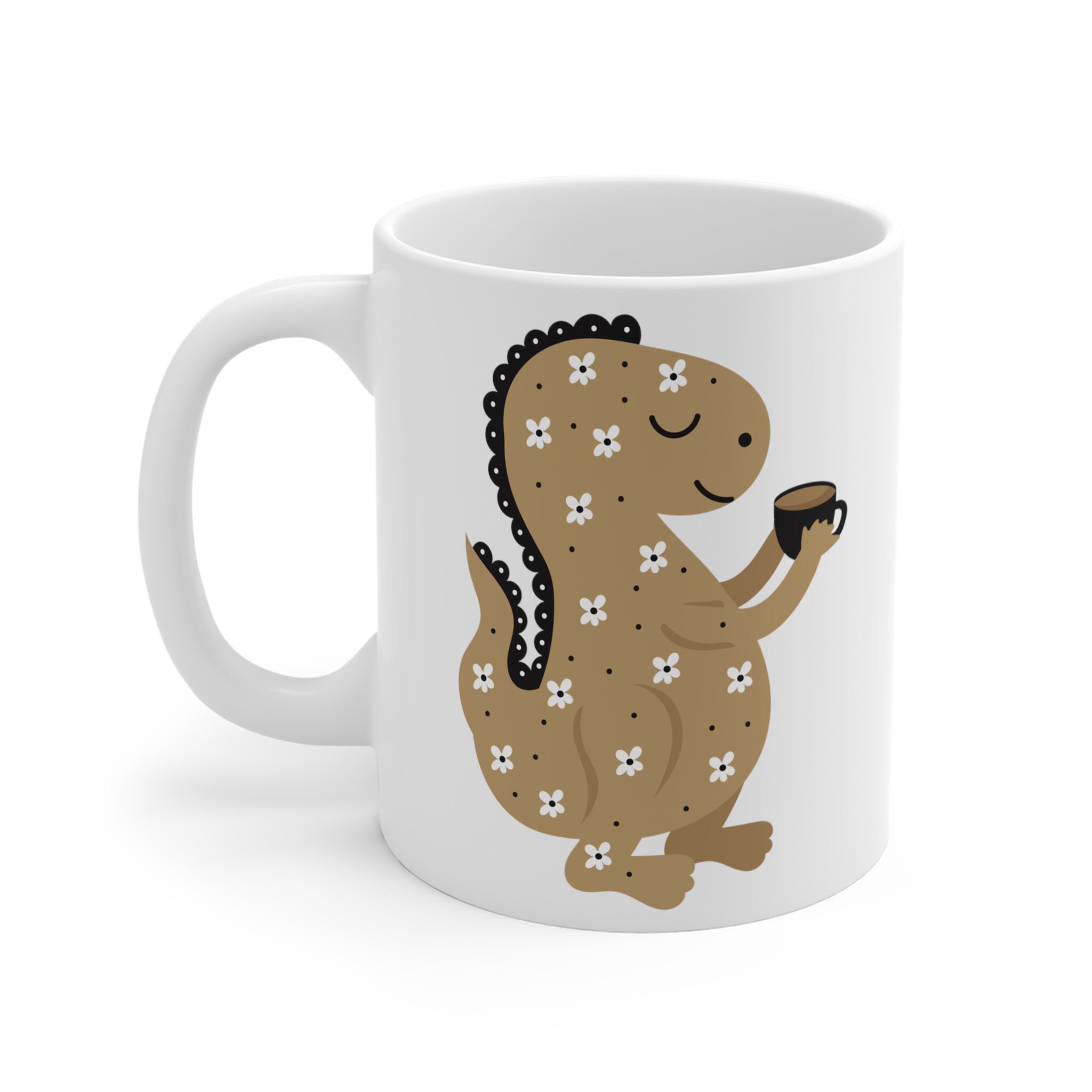 Mini Dino and Coffee Mug 11oz Dinosaur Lovers Mug for Gift - Etsy