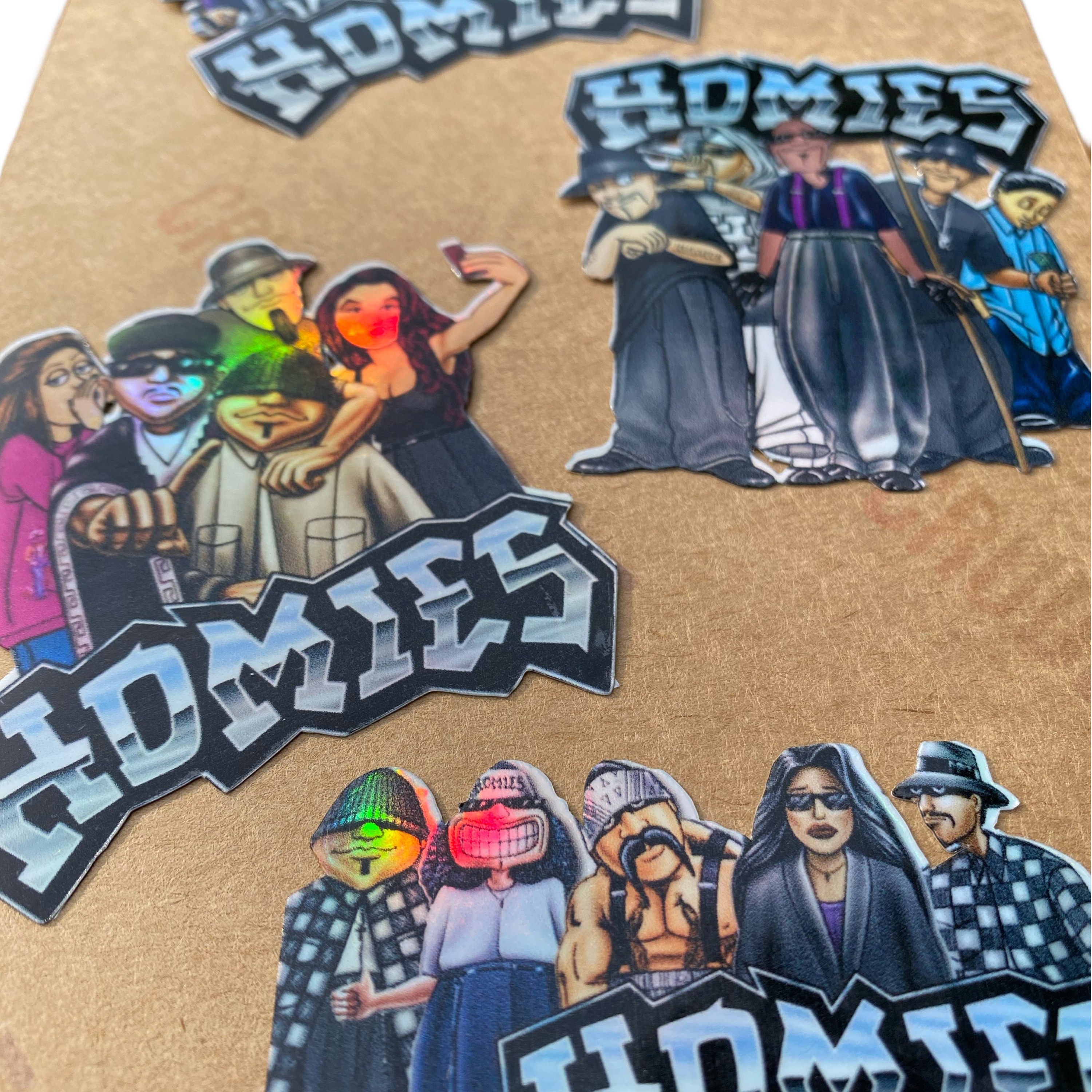 Homies Figurine Gangster Thug Sticker Pack 3 Inch 4 Count Bundle ...