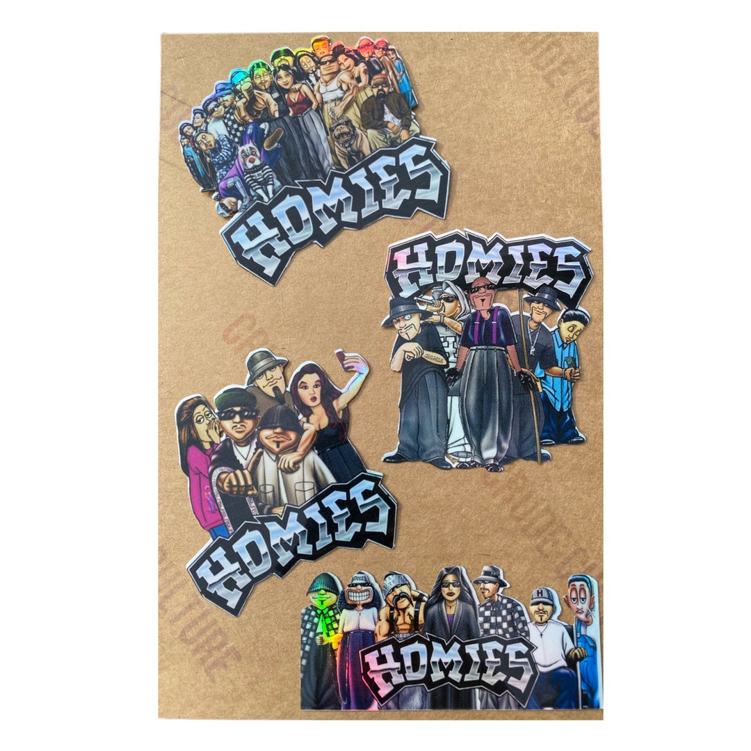 Homies Figurine Gangster Thug Sticker Pack 3 Inch 4 Count Bundle ...