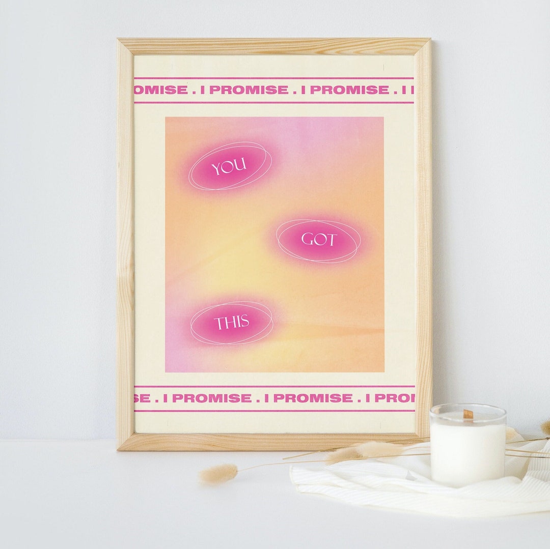 Affirmation Wall Art Y2k Aesthetic You Got This Instant Download Print ...