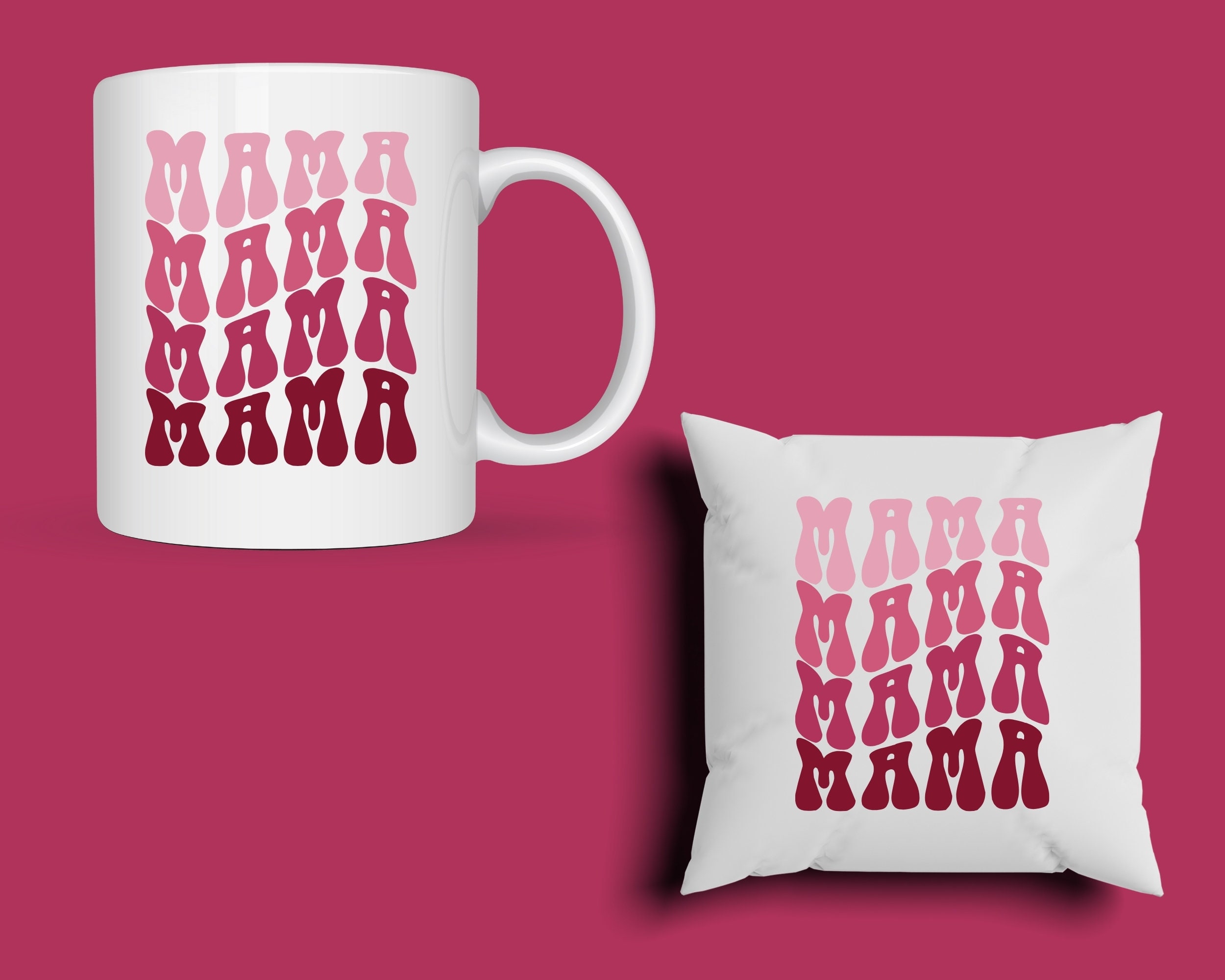 Retro Mama SVG, Stacked Mama SVG, Blessed Mom Svg, Mom Shirt Svg, Mom ...