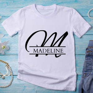 Split Monogram Alphabet SVG and PNG, Split Monogram Frame Alphabet, Cut ...