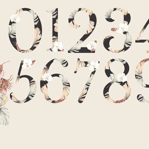 Watercolor Floral Alphabet Collection Clipart, 38 PNG Floral Alphabet ...