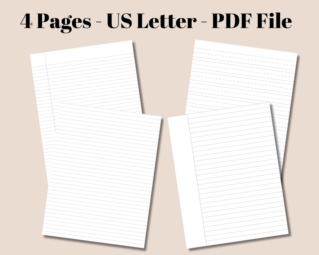 Handwriting Paper Digital, Handwriting Paper Printable, Practice ...