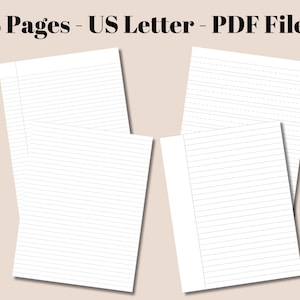 Handwriting Paper Digital, Handwriting Paper Printable, Practice ...