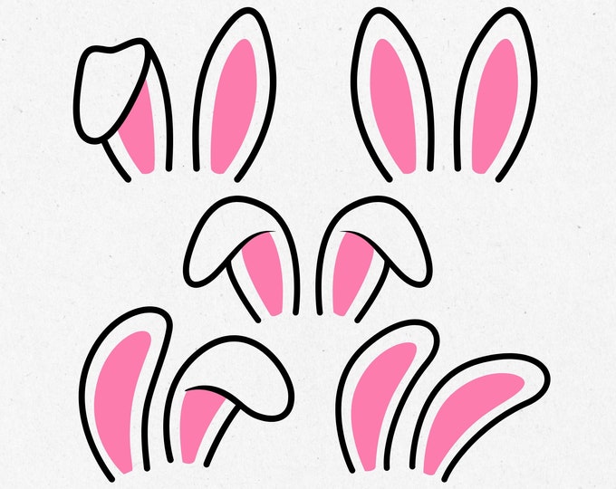 Bunny Ears SVG, Easter Svg, Easter Svg, Bunny Png, Rabbit Clipart ...
