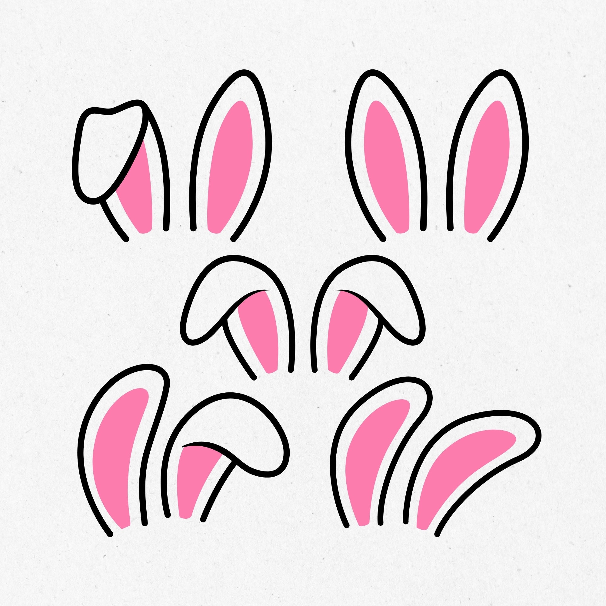 Bunny Ears Svg, Easter Svg, Easter Bunny SVG, Easter Png, Bunny Svg ...