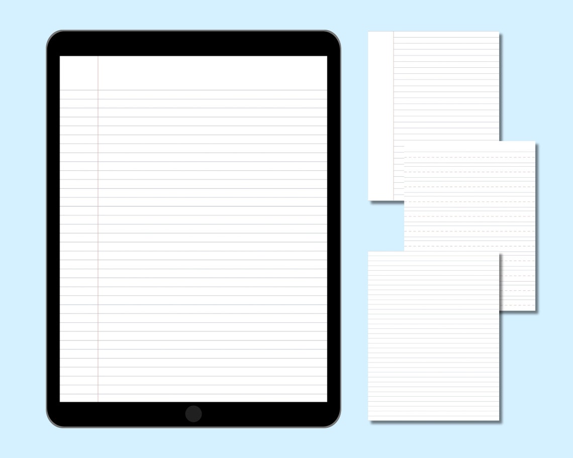 Handwriting Paper Digital, Handwriting Paper Printable, Practice ...