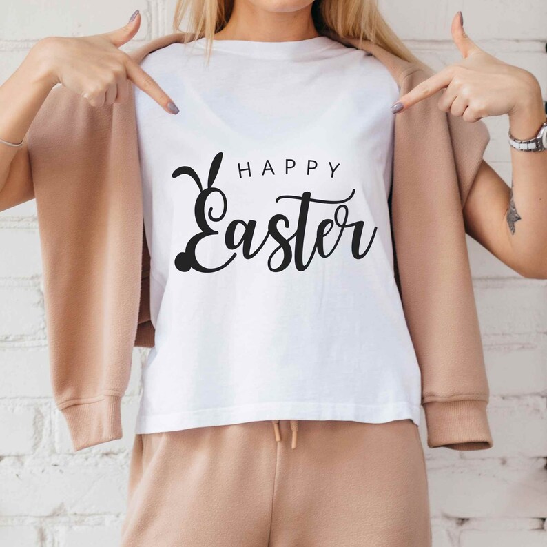 Happy Easter SVG, Easter Bunny SVG, Easter Shirts, Easter SVG Designs ...