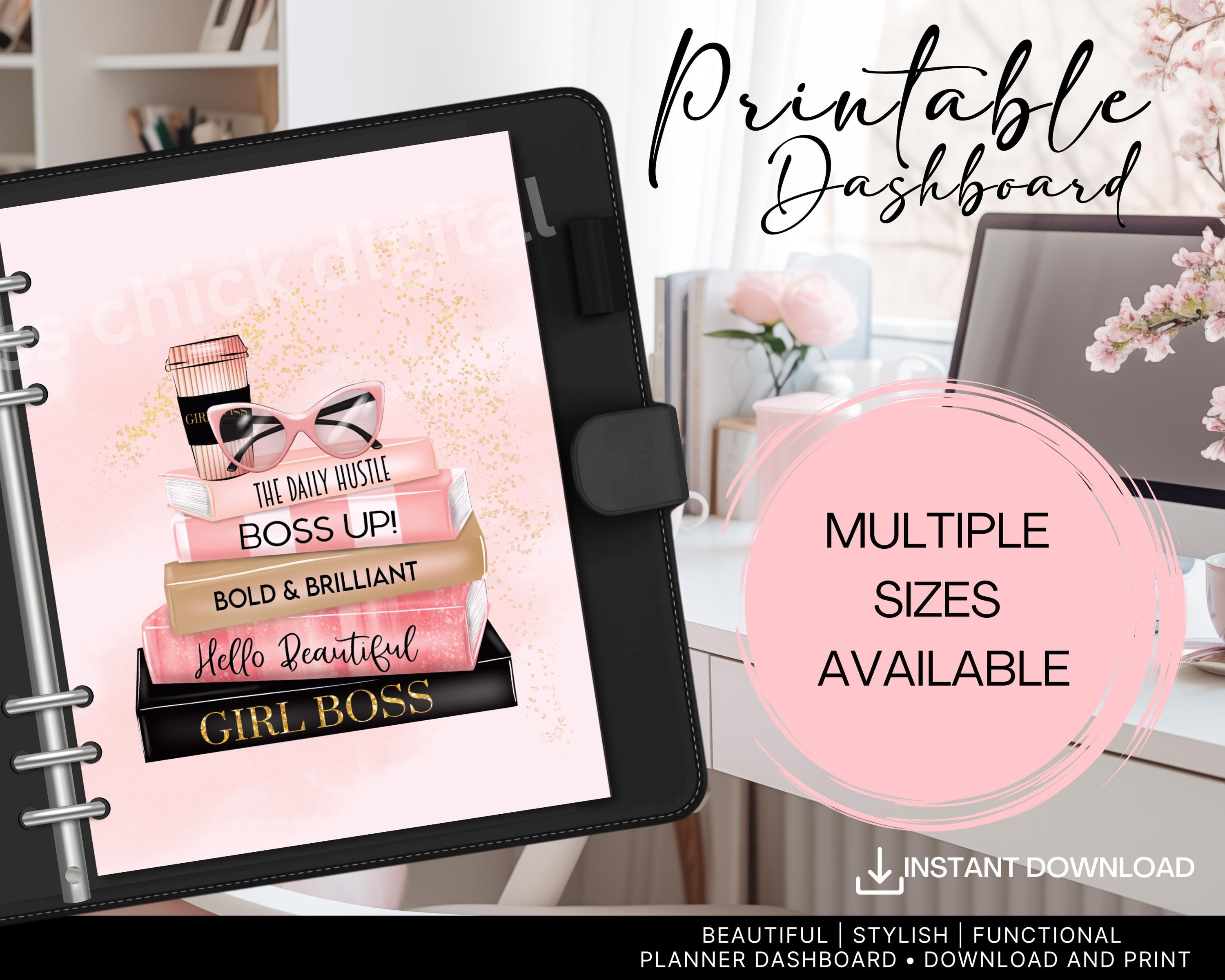 Girl Boss Lady Printable Planner Dashboard, Lady Boss Printable ...