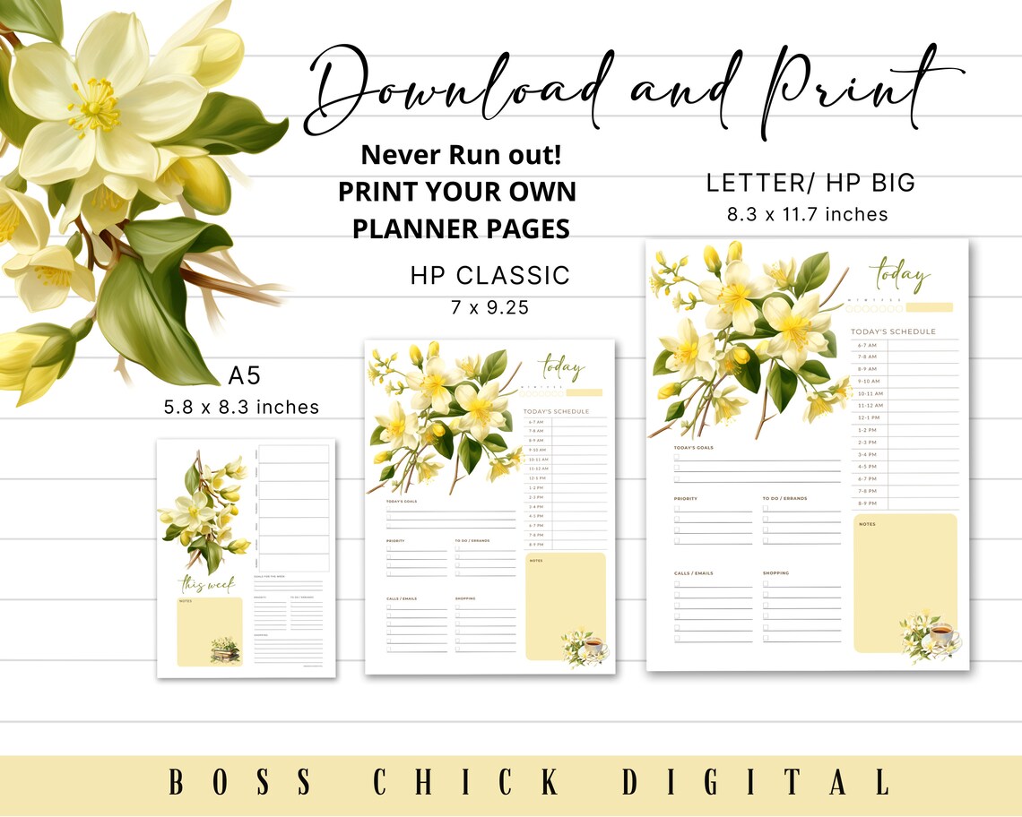 Printable Planner Inserts Beautiful Planner Inserts Daily and Weekly ...