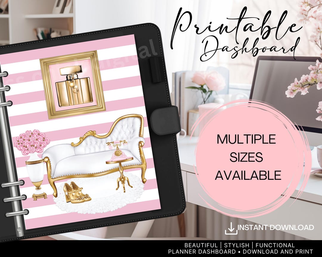 I'm Fancy Printable Planner Dashboard, Girly Pink N White Printable ...